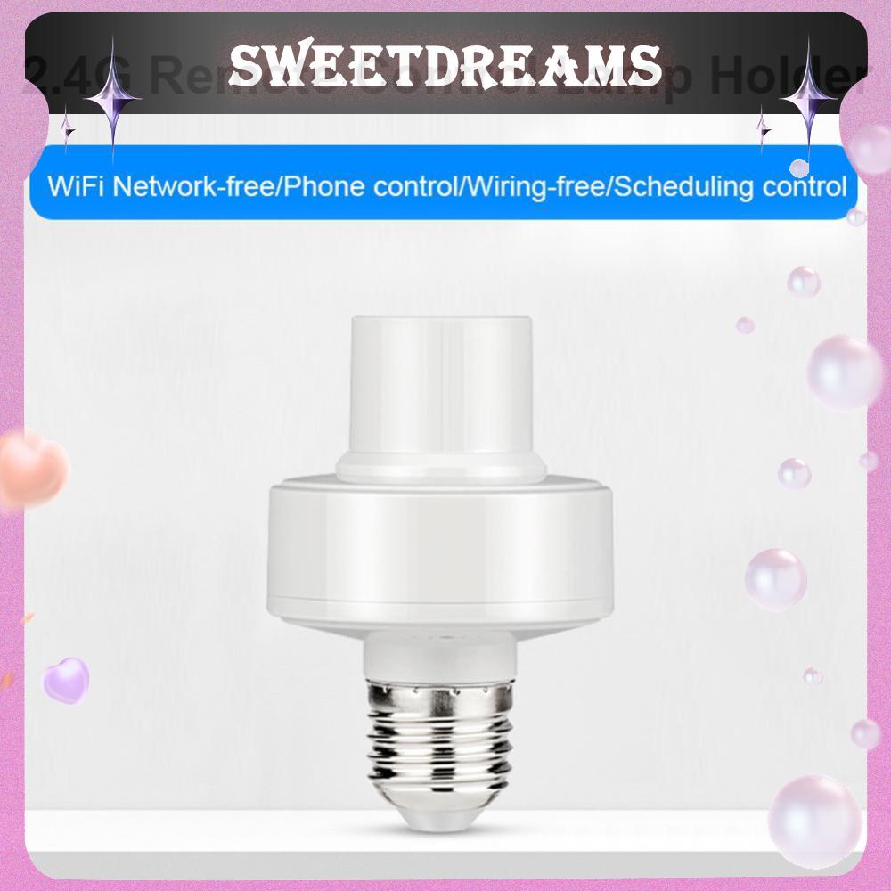 Wireless Bluetooth Smart Light Bulb Socket E27 Bulb Holder Supports ...