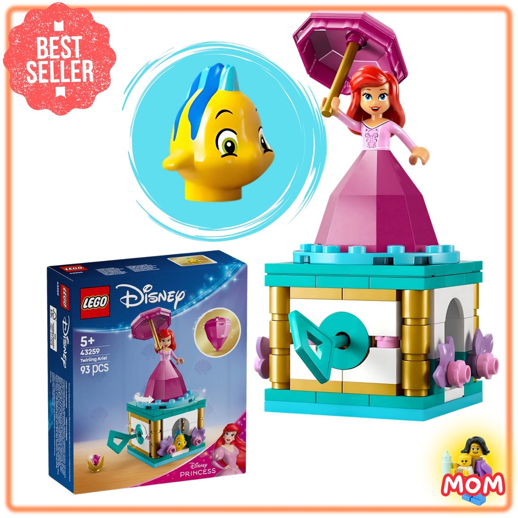 LEGO 43259 Twirling Ariel (Disney Princess) [Brick MOM] | Shopee Malaysia