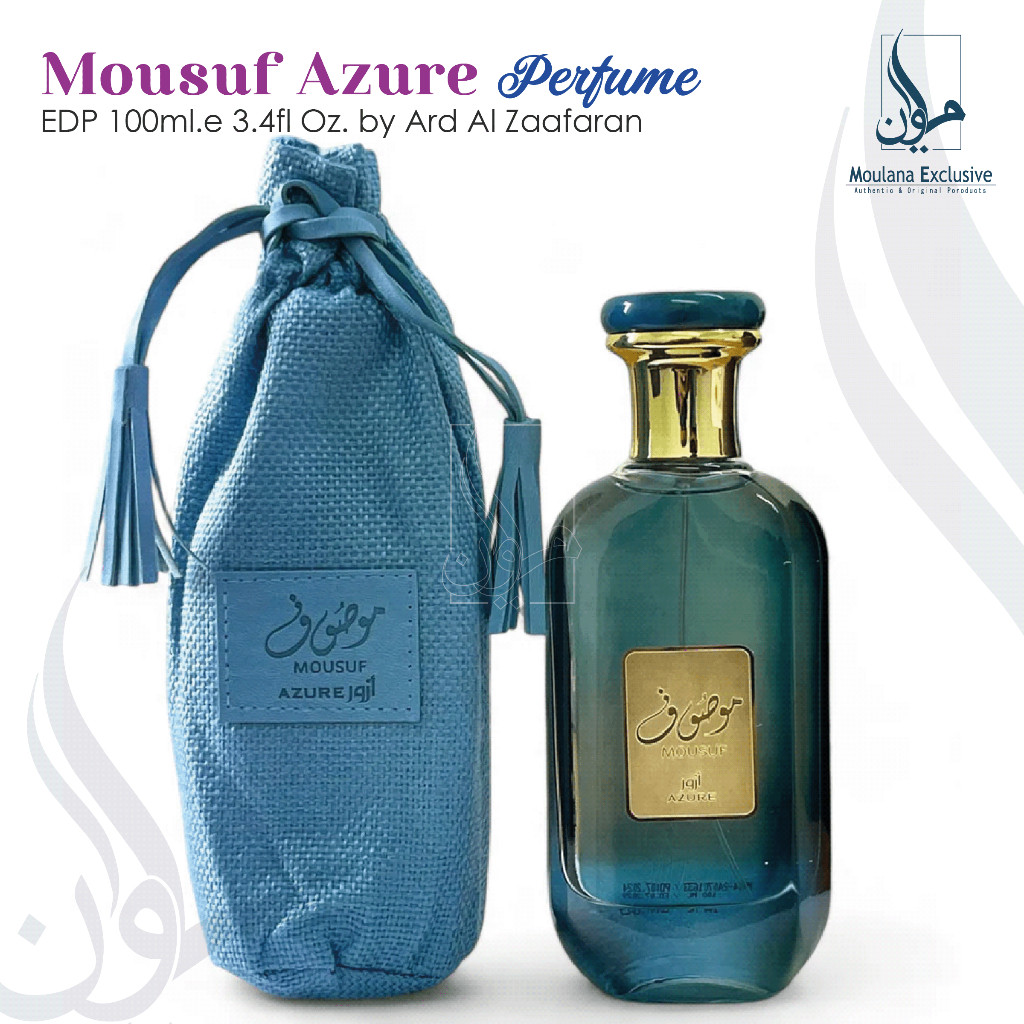 Mousuf Azure Perfume EDP 100ml.e 3.4fl Oz. by Ard Al Zaafaran | Shopee ...