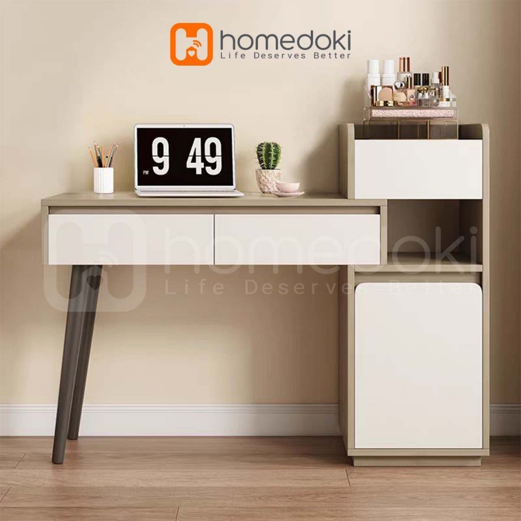 Homedoki Dressing Table/Aesthetic Dressing Table/Minimalist Dressing ...
