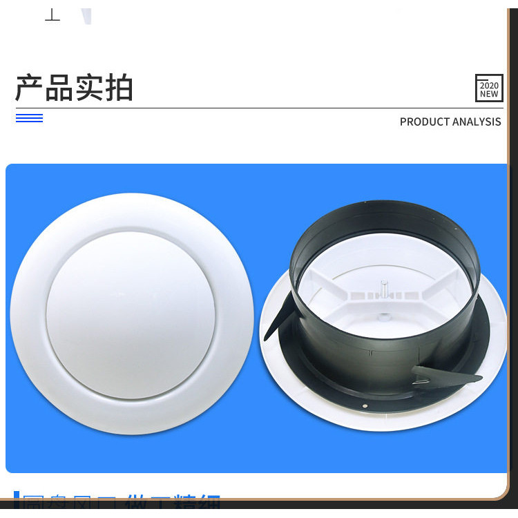 Adjustable Airflow Air Valve Diffuser Circular Ceiling Diffuser For ...
