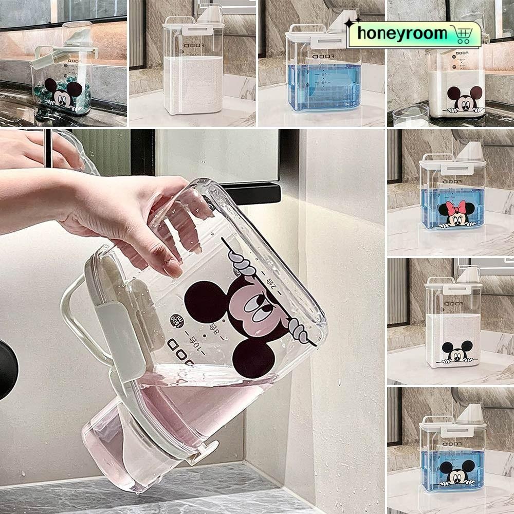 HONEYROOM Detergent Dispenser, Plastic with Cartoon Sticker Washing ...