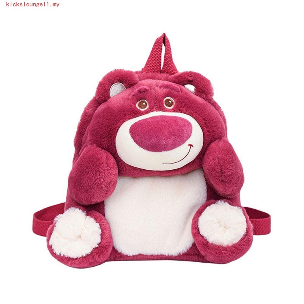 KICKSLOUNGEL Lotso Backpack, Large-capacity School Bag Strawberry Bear ...