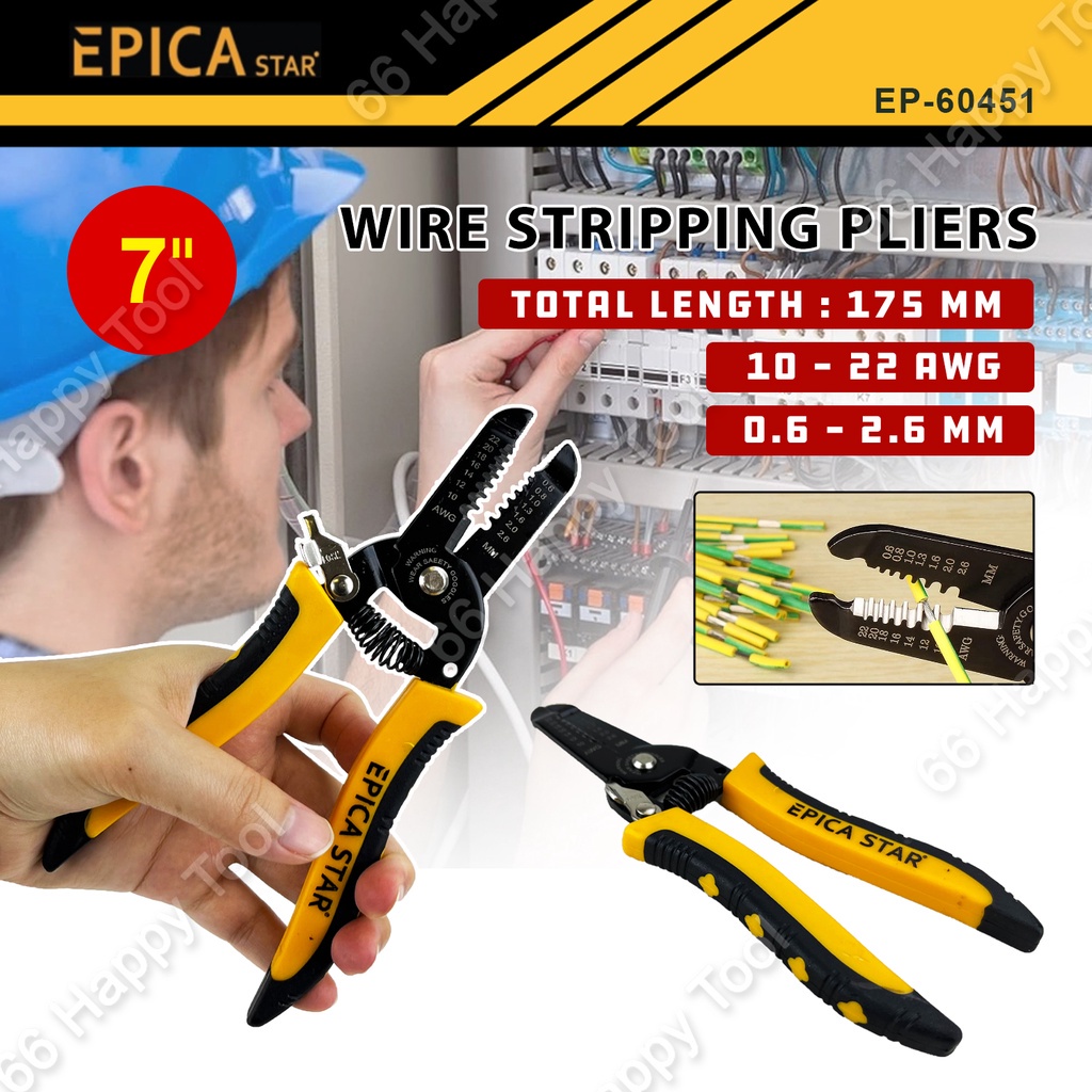 EPICA STAR 7Inch Multifunctional Wire Stripping Plier Precision ...