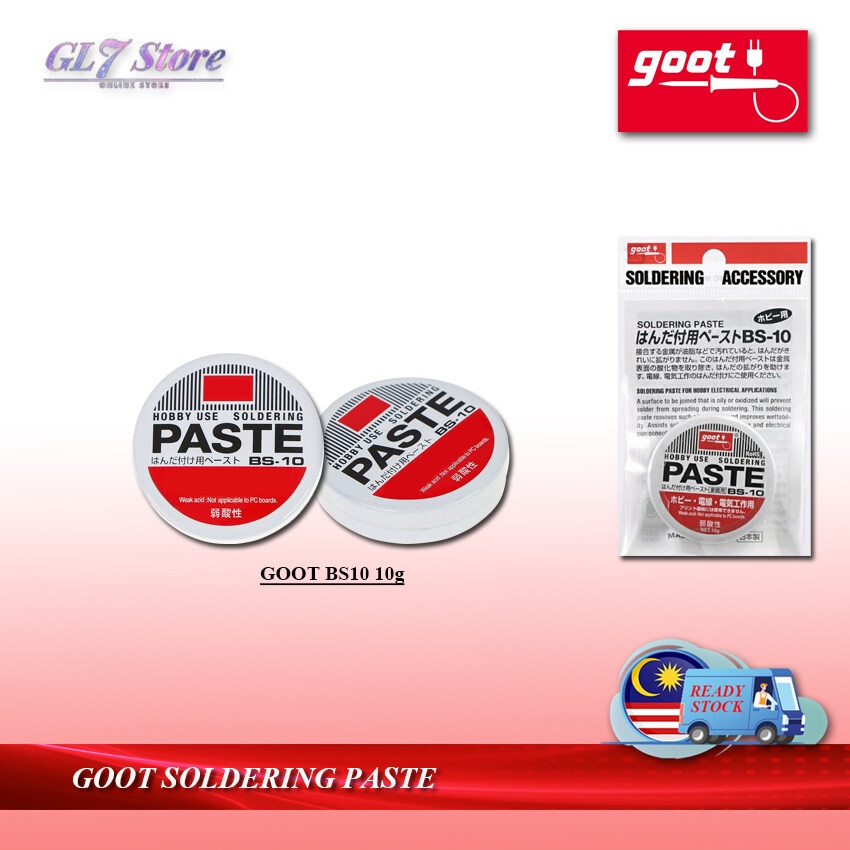GOOT 10G BS10 SOLDERING SOLDER PASTE GREASE BS-10 SOLDER FLUX FOR BGA ...