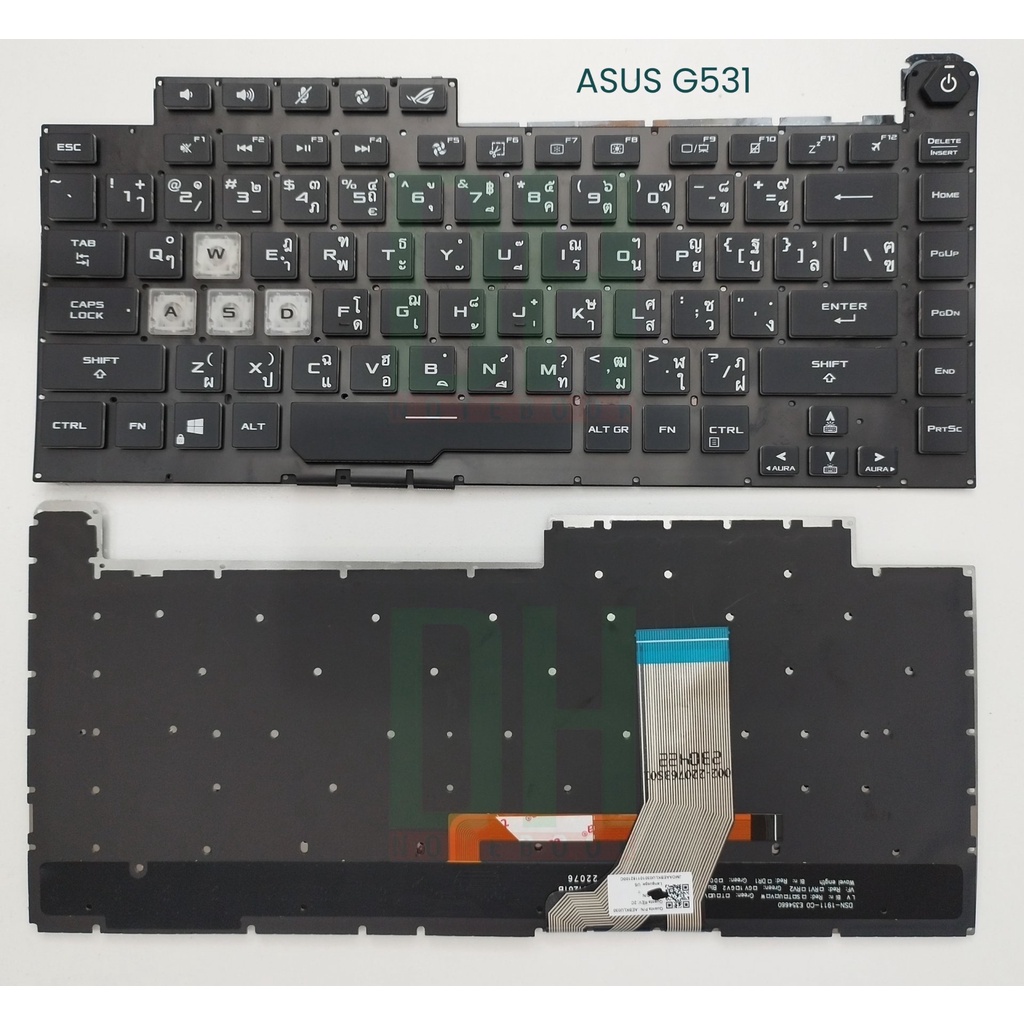 ASUS ROG Strix G531 Laptop Keyboard With Lighting | Shopee Malaysia