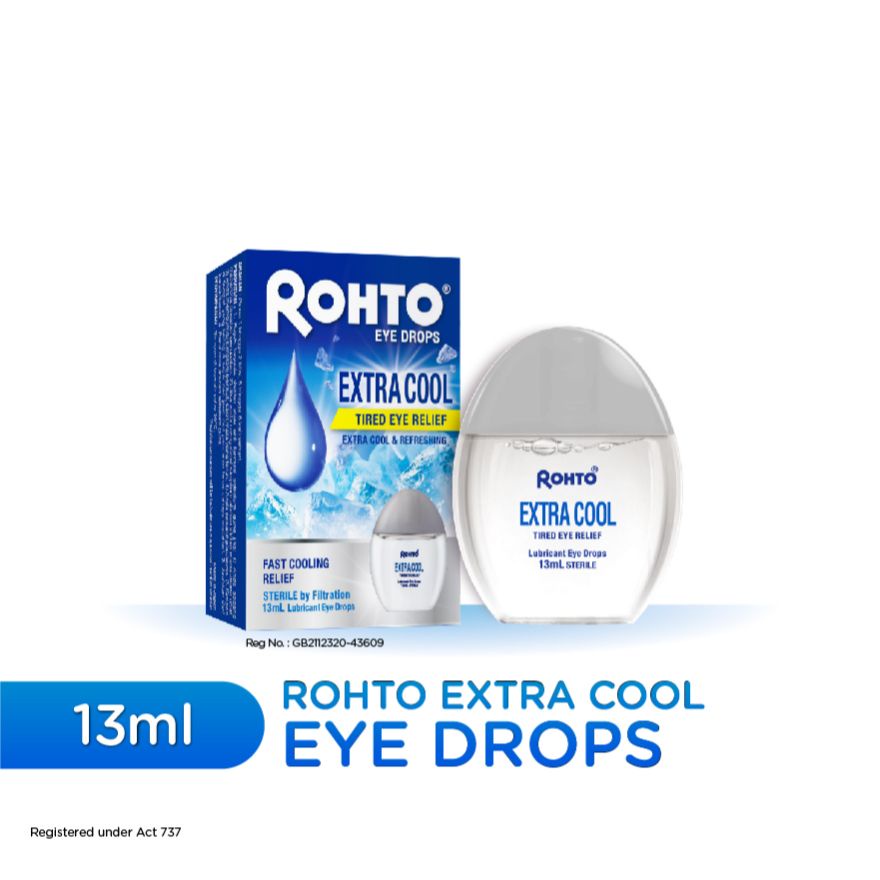 ROHTO Extra Cool Eye Drops 13ml | Shopee Malaysia