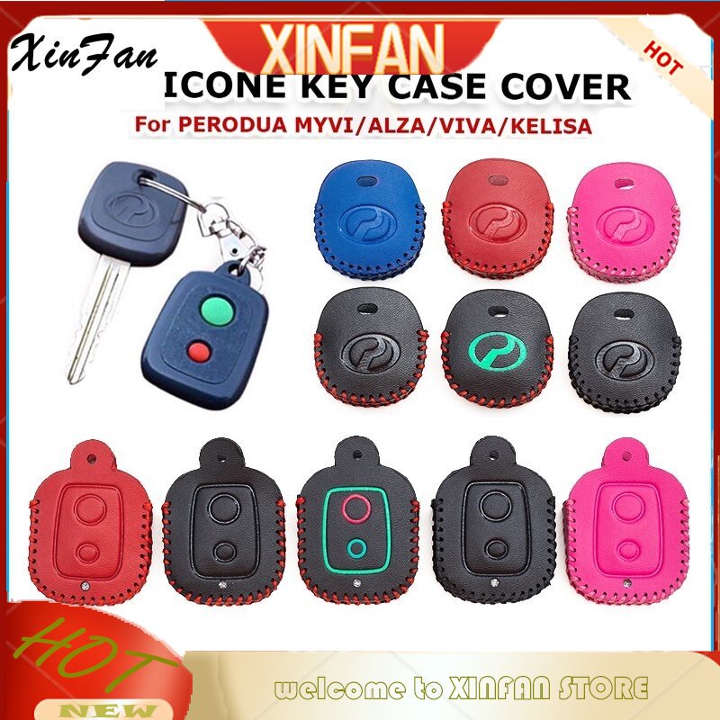 XINFAN Perodua Myvi Alza Viva Kelisa Leather Remote Case Cover Silikon ...