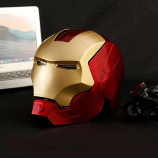 Glowing Iron Man Helmet 1:1 Mask Model Cosplay Iron Man Helmet mk5 ...
