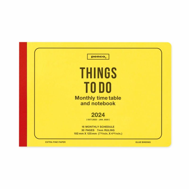 2024 Japan HIGHTIDE Penco Monthly Notebook/B6/Yellow eslite | Shopee ...