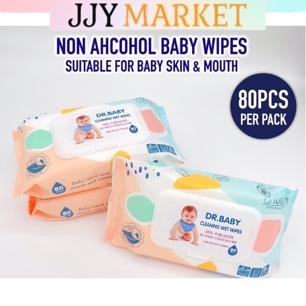 Baby Wipes Tissue Non Alcohol Baby Wet Tissue / Tisu Basah Baby ...
