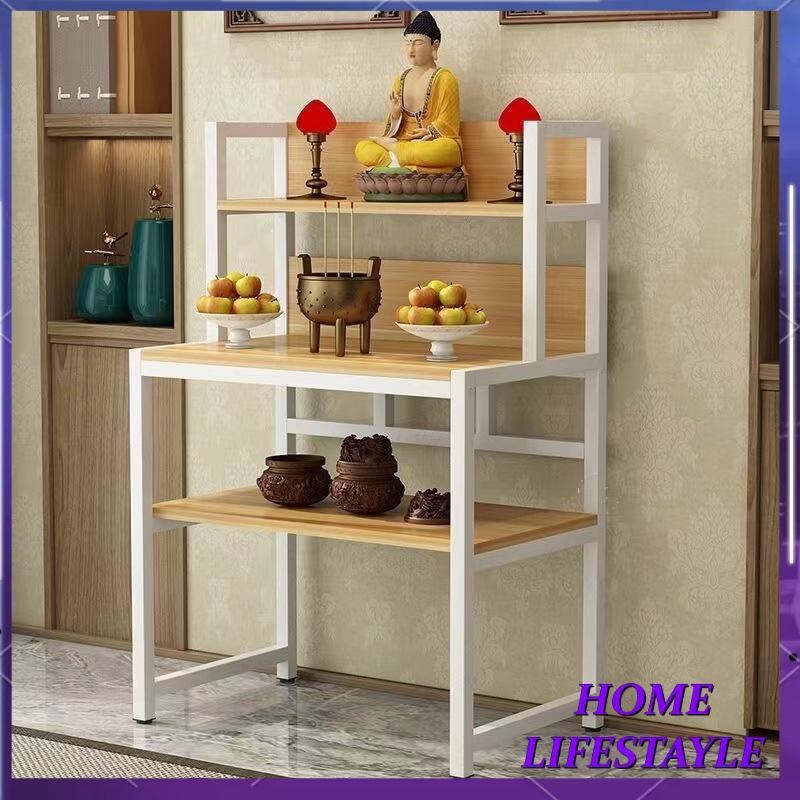 Desk Buddha Shrine Household Economical God of Wealth Worship Table ...