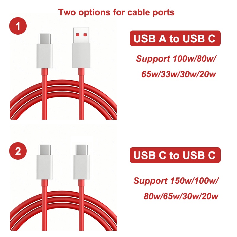 Oneplus Cable Original 100W 10A 8A USB Type C Cable Supervooc Warp Fast ...