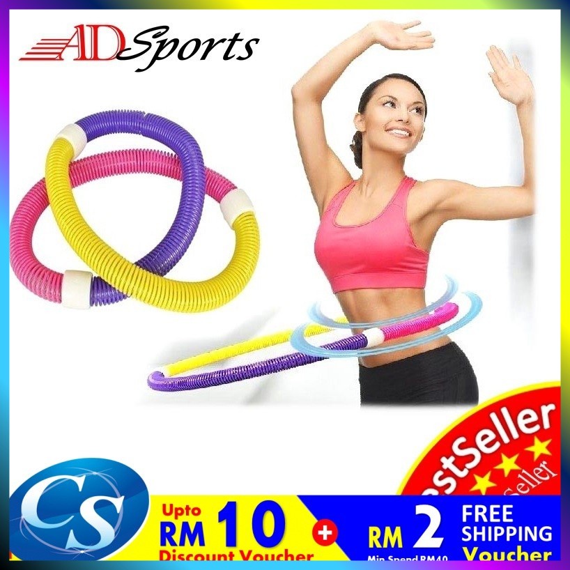 Inner Steel Spring Fitness Hula Hoop Gym Workout Slim Slimming Body Exercise Kurus Perut ...