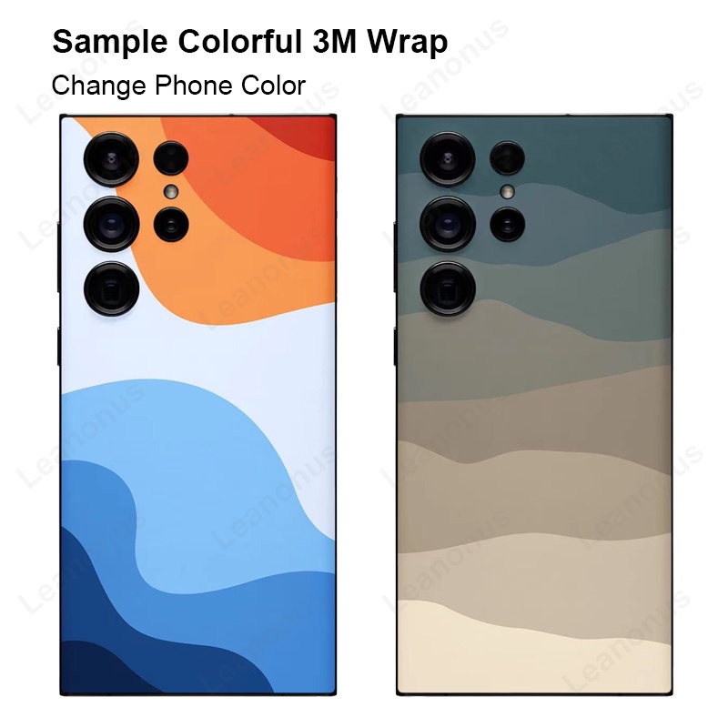 Simple Colorful Decal Skin Samsung Galaxy S23 S24 S22 S21 S20 Ultra ...