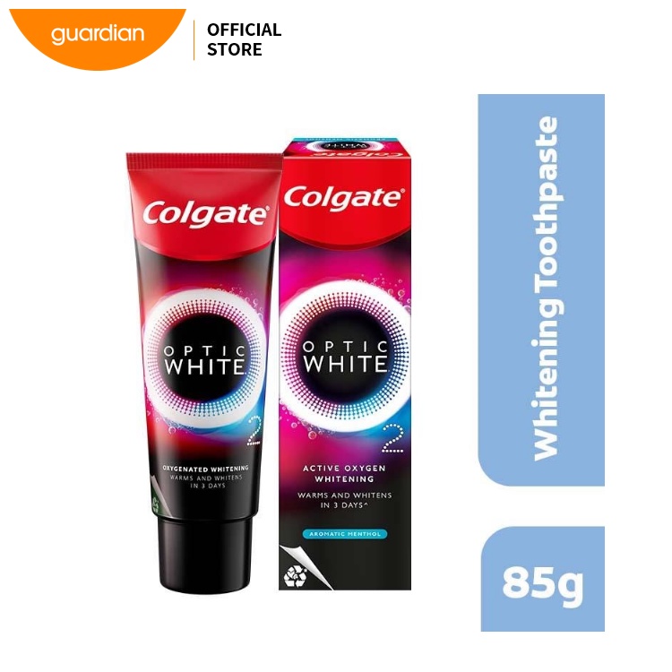 Colgate Optic White O2 Aromatic Menthol Whitening Toothpaste 85g ...