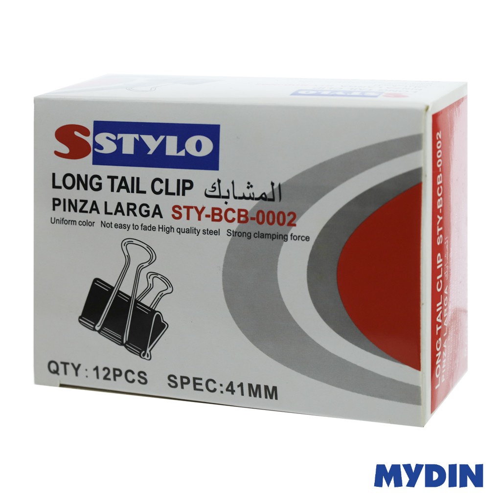 Stylo Binder Clip Box (41mm x 12s) - BCB-0002 | Shopee Malaysia
