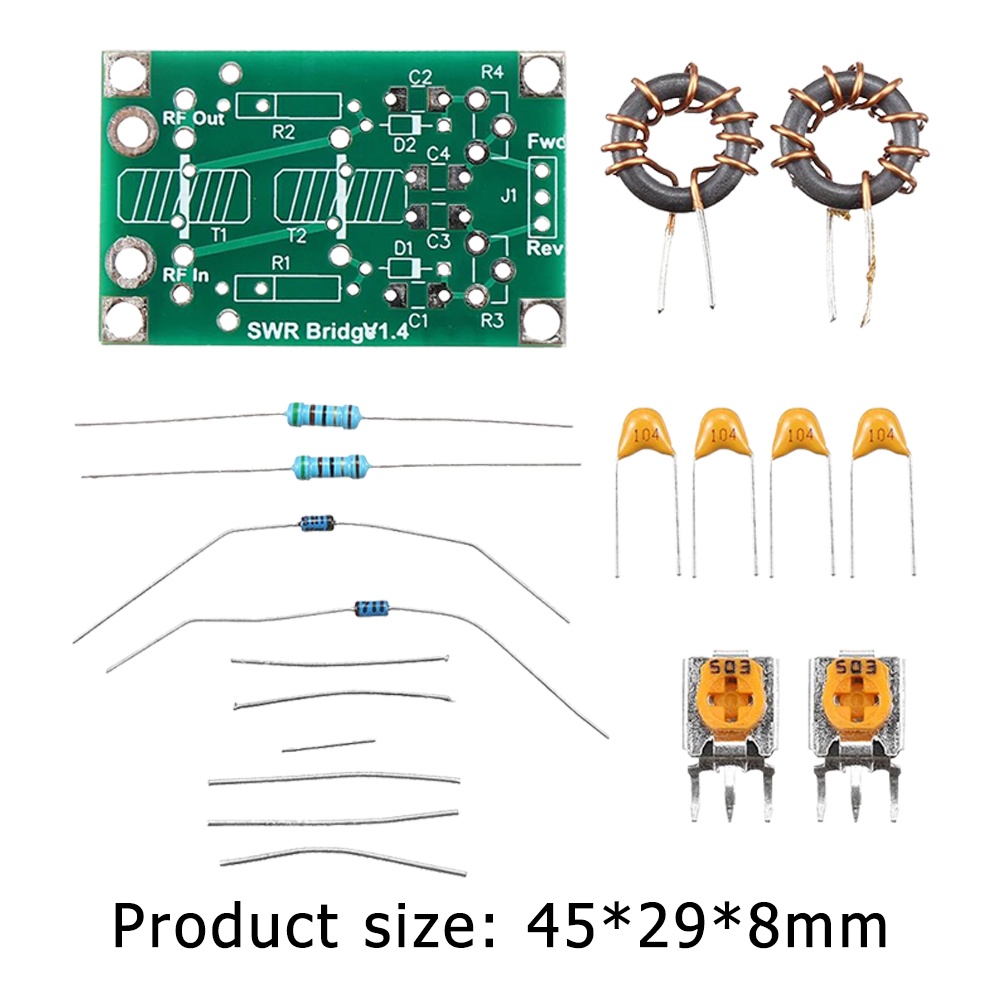 1.8M-30MHz/3.5-30MHz RF SWR Standing Wave Ratio Bridge Radio Frequency ...