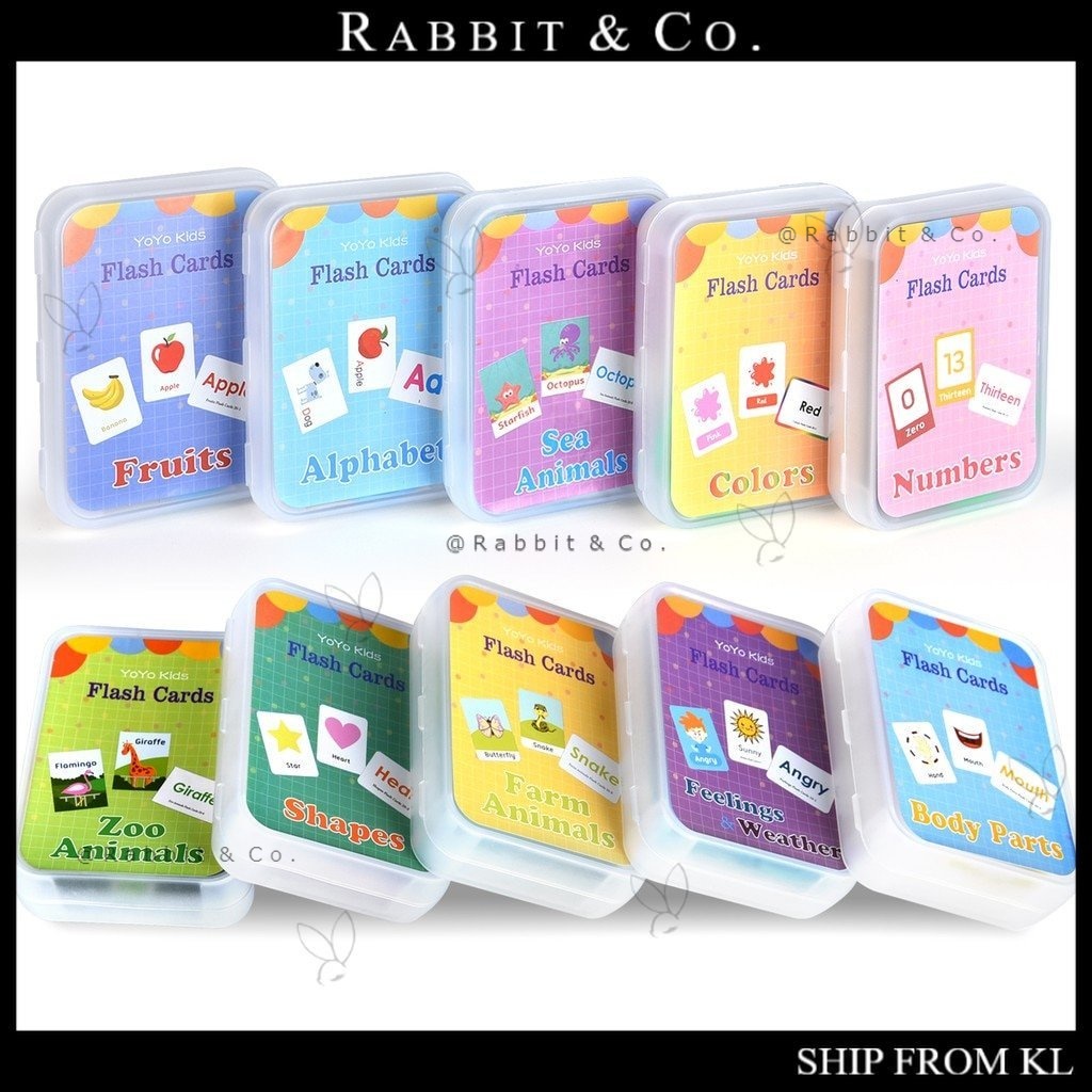 R&C 30PCS Flash Cards for Kids Flash Card Set Flash Card for Baby ...