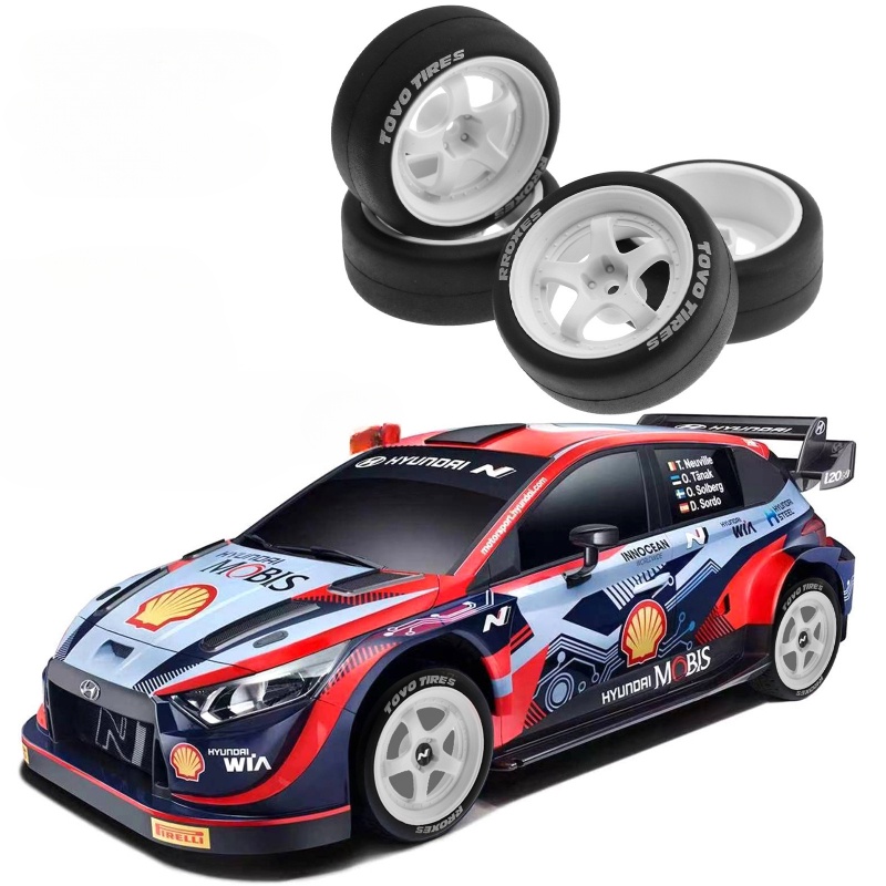 1/10 RC Rally Drift Tires 65mm On Road Racing Car Wheels Tyres for ...