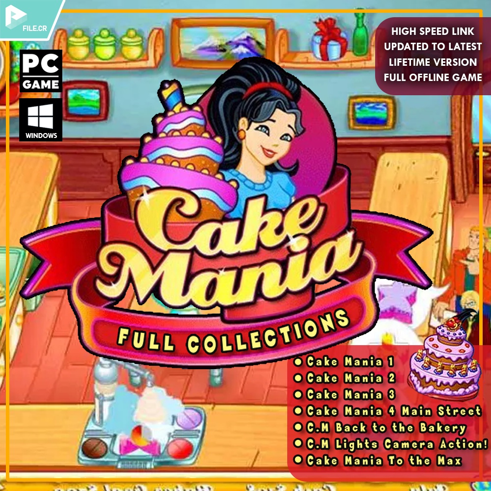 【Classics】 Cake Mania 7 in 1 Full Collection for WindowsPC | Shopee ...