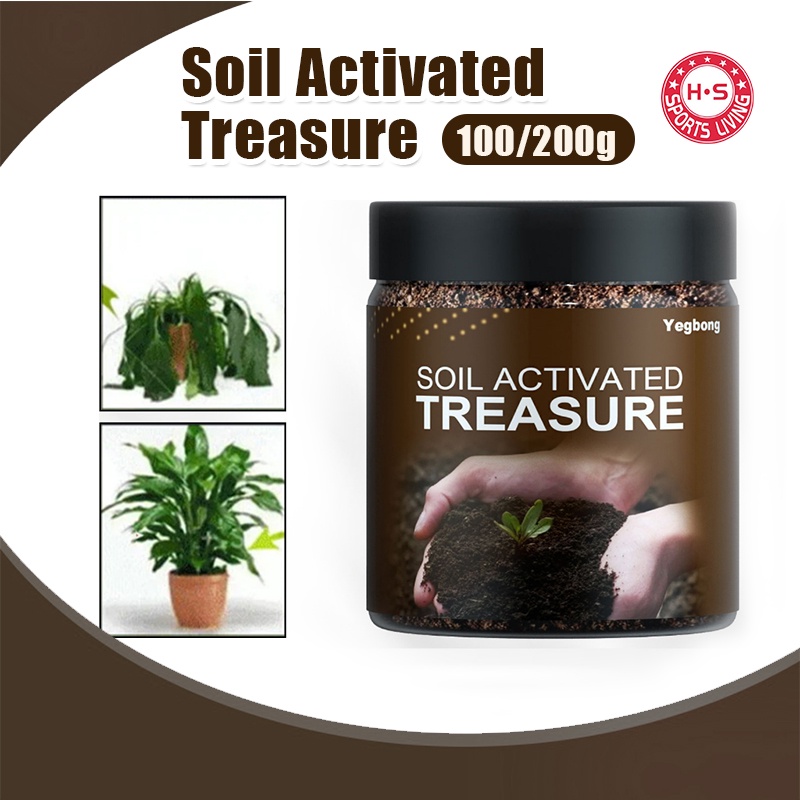 Soil Activated Treasure Growth Soil Activator Flower Fertilizer Plant Growth Powder Plant ...