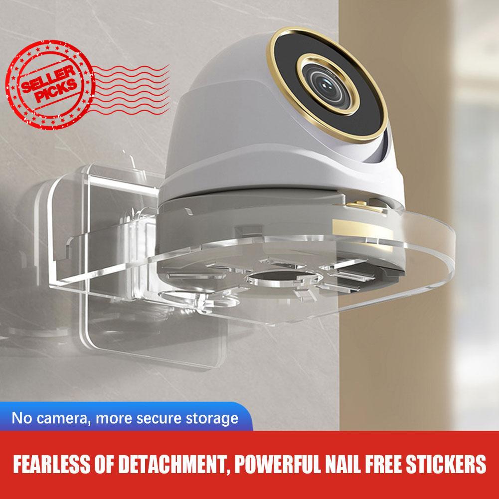 Easy-to-Install Monitoring Stand Free-Punch Acrylic Camera CCTV Holder ...