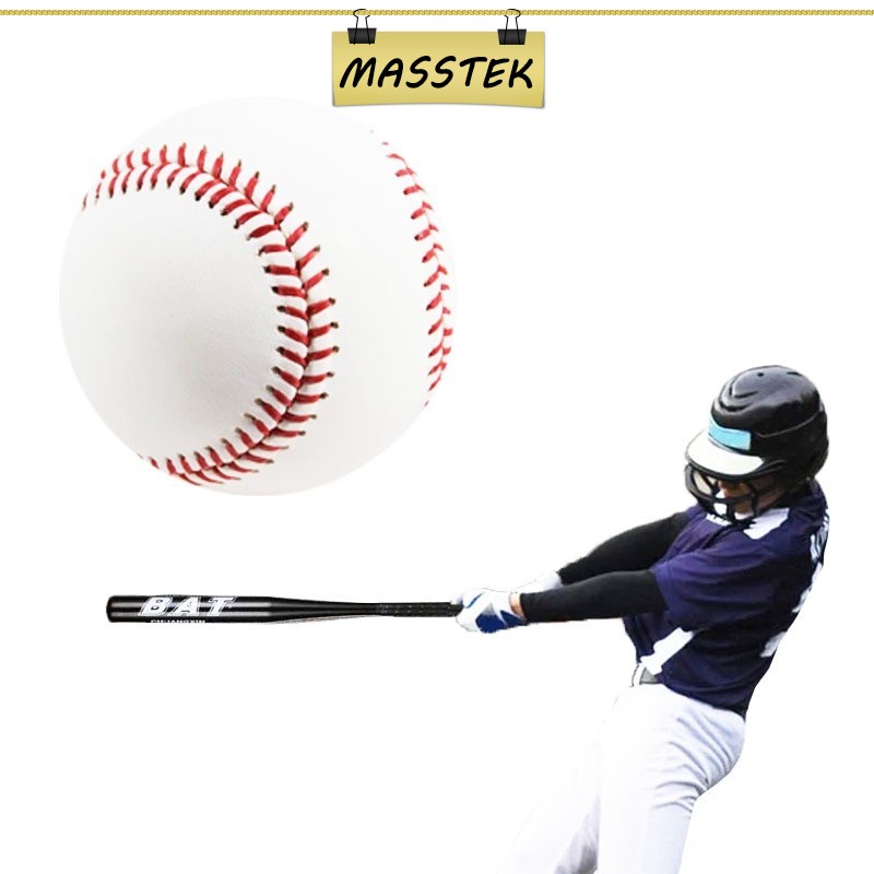 MASSTEK 9 inch Baseball Cork Core White Hardball Baseball Ball Besbol ...