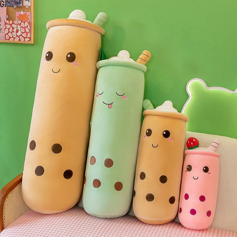 Bubble Pearl Milk Tea Cute Plushie Stuffed Toys Bolster for Birthday ...