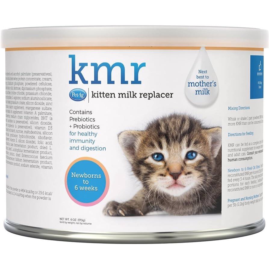 KMR KITTEN MILK REPLACER 6OZ (170G) POWDER FORMULA MILK kitten milk ...