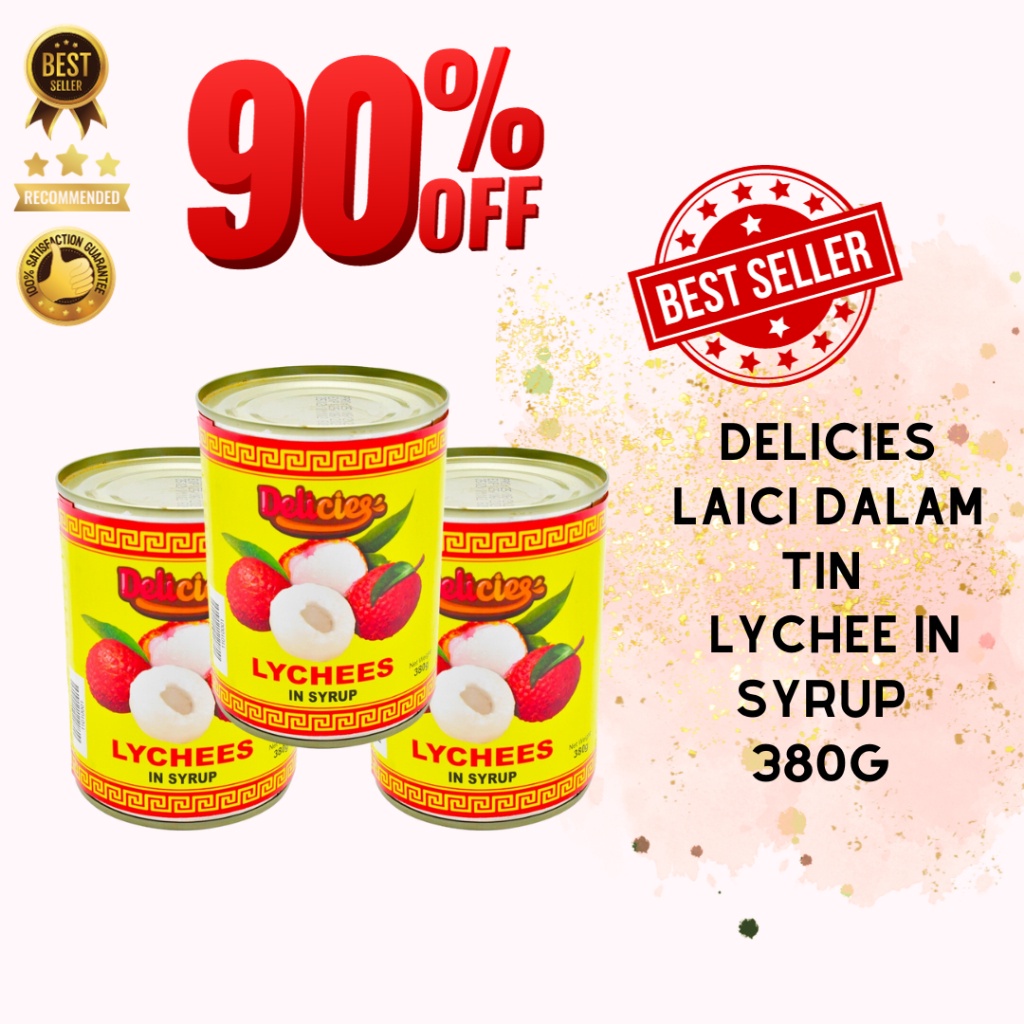 DELICIES LAICI DALAM TIN LYCHEE IN SYRUP 380g X 3 TIN | Shopee Malaysia