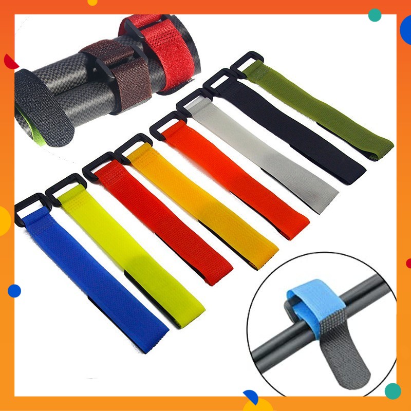 5 Pcs Tie Velcro Buckle Magic Tape Turnover Reverse Nylon Cable Binding ...