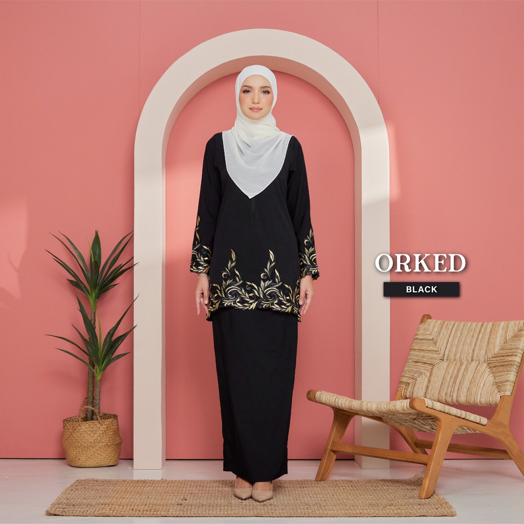 ADEL Orked Plus Size Baju Kurung Moden Muslimah Dewasa Premium Como ...