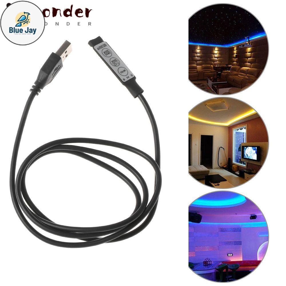 BJ New RGB Strip Controller For RGB 3528 5050 USB 3 Keys Led Light Mini ...