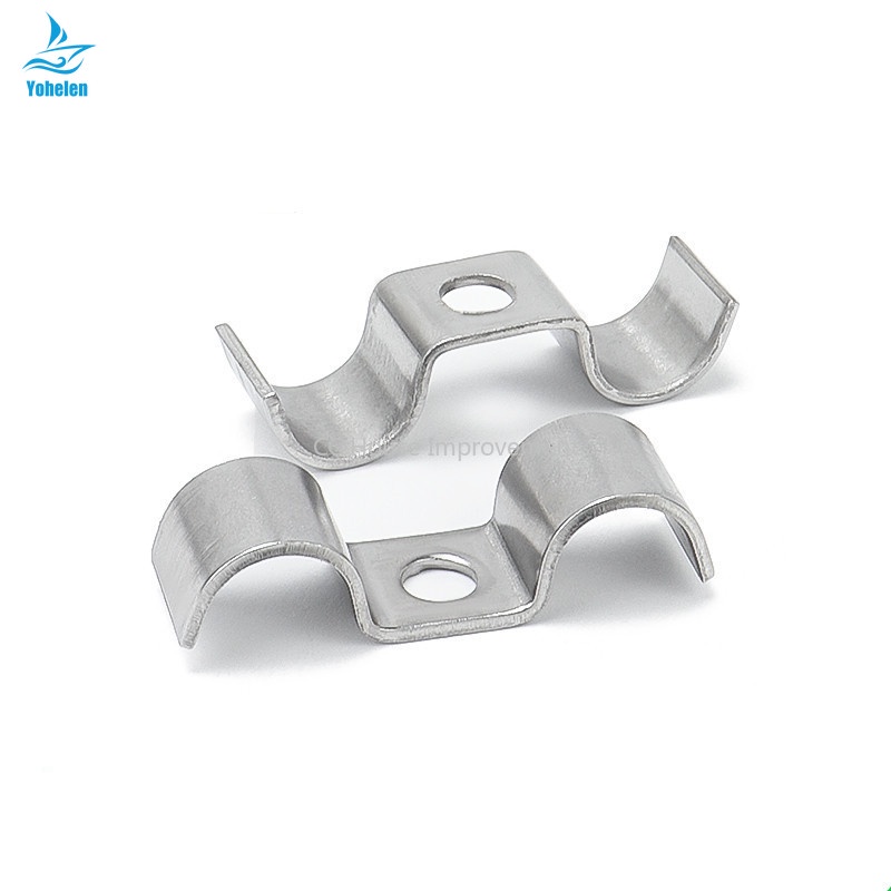 10pcs M-Type Stainless Steel Double Pipe Clamp Instrument Line/Wire ...
