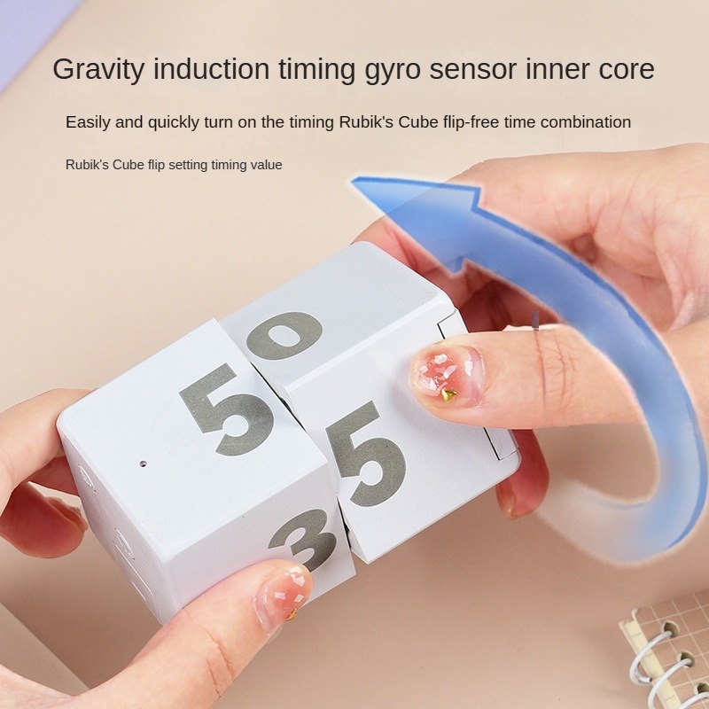 Rubik's Cube Electronic Timer Flip Timer Number 12-Sided Timer Self ...