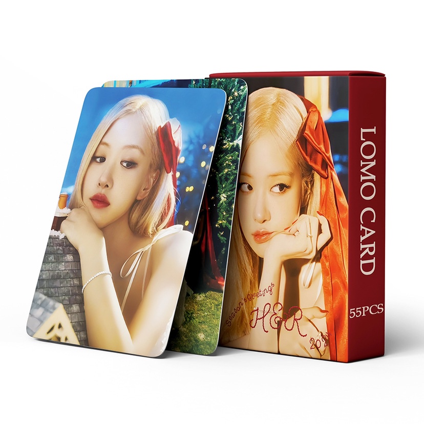 55pcs BP Rose SOLO Hank Lomo Cards GIRLS Album ROSÉ 2024 season's ...