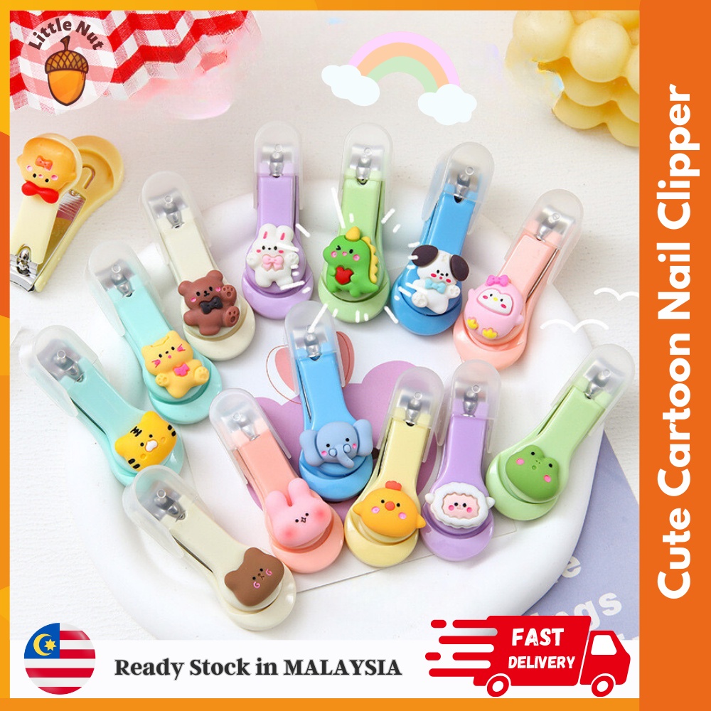 LITTLE NUTS Anti Dust Mini Cartoon Cute Children Nail Clippers Small ...