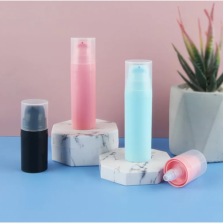 Bottle Airless Pump Mini Pastel Color Lotion Serum Skin Care Luxury ...