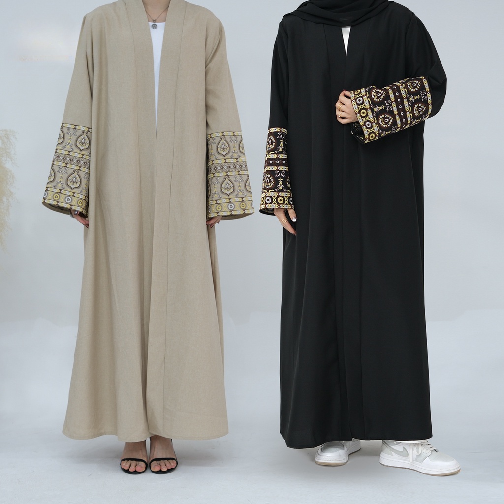 Ramadan Dubai embroidery Abaya maxi dress Islam Arab Jubah robe Women ...