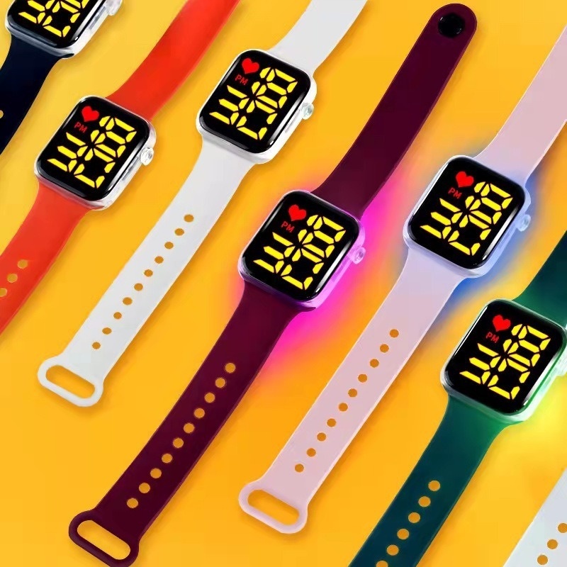 LED Touch Watch Sports Waterproof Digital Watch Men's and Women's Large ...