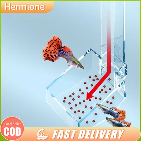 Clear Acrylic Fish Tank Feeding Tube Dispenser For Small Fish & Shrimp ...