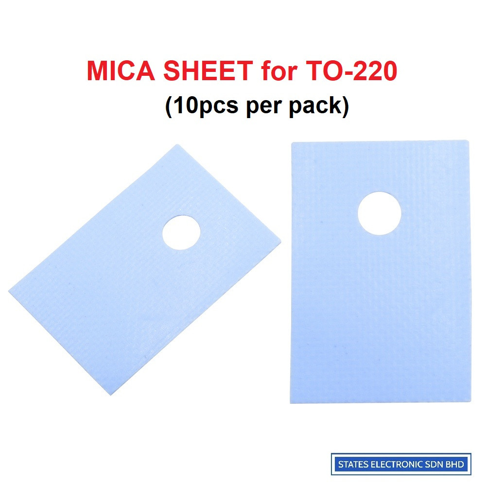 TO-220 Transistor Silicone Insulation Mica Sheet (10pcs per pack ...