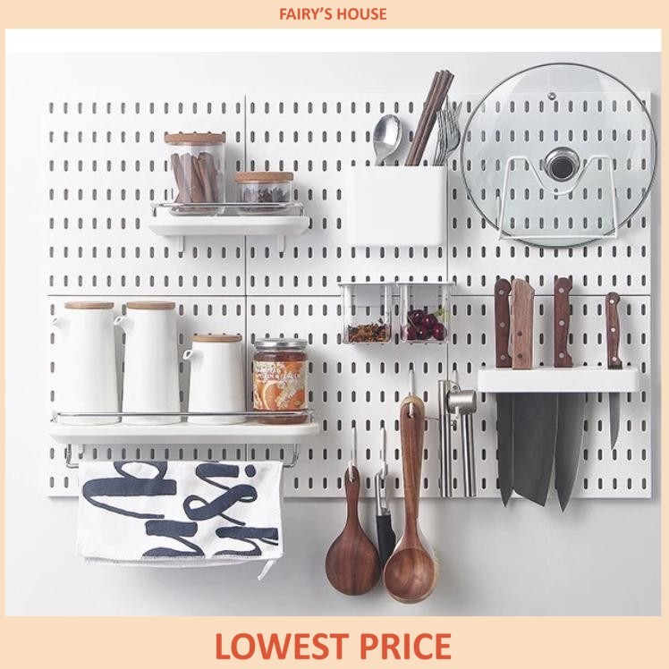 [Ready Stock] Pegboard Perforated Display Board Display Rack Wall ...