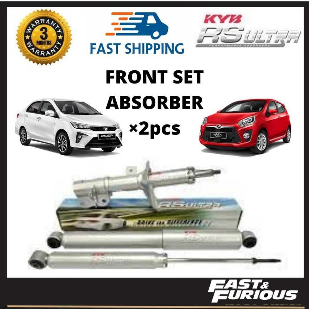BEZZA & AXIA (1 PAIR) HEAVY DUTY FRONT SHOCK ABSORBER (GAS) KAYABA ...