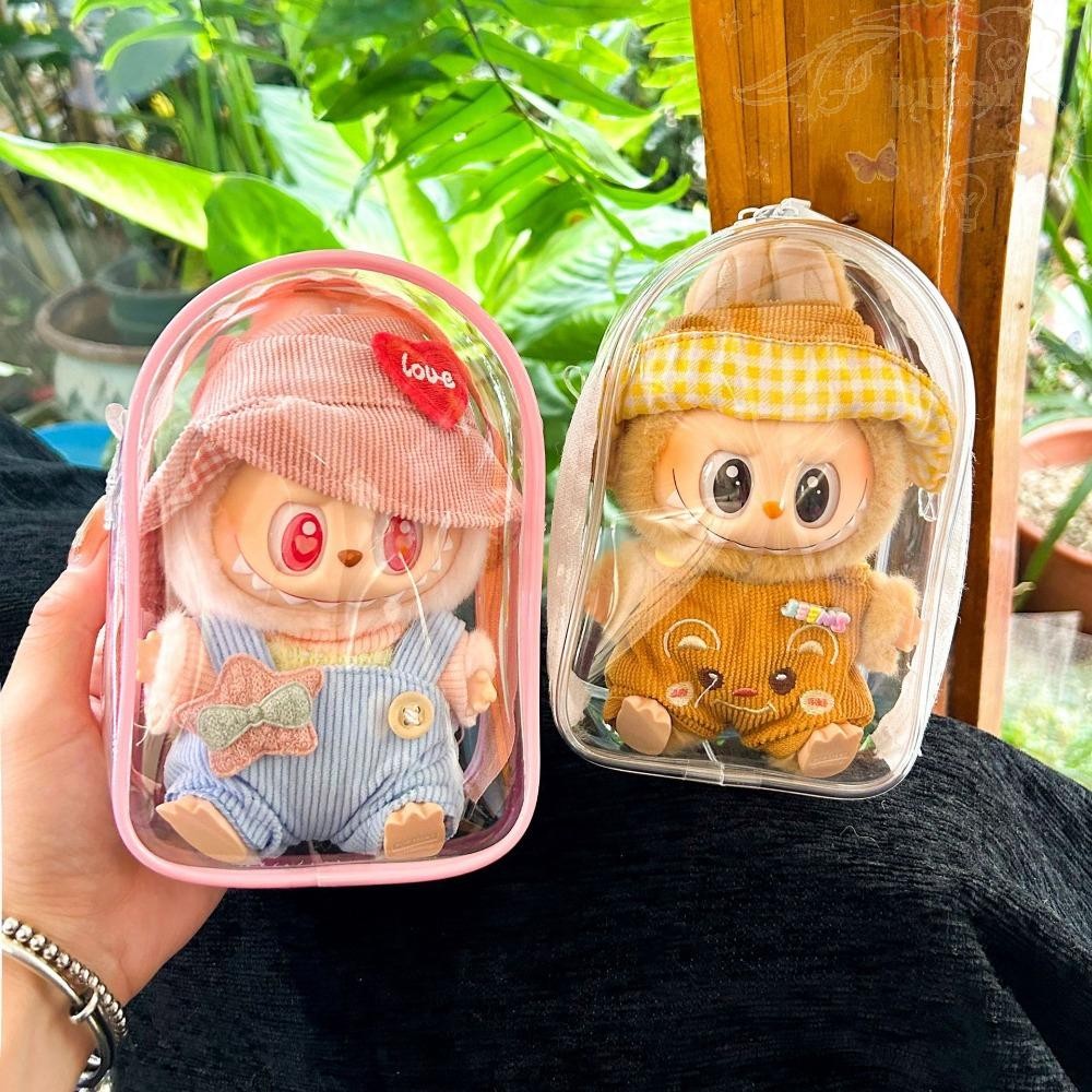 BLISS Labubu V2 Doll Storage Bag, Outgoing Transparent Labubu Display ...