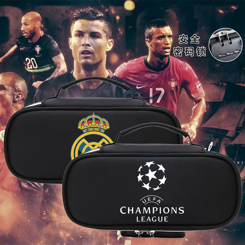 UEFA Barcelona Football Messi Cristiano Ronaldo Anime Pencil Case ...