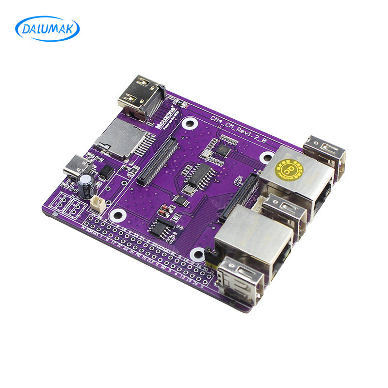 Raspberry Pie Cm4 Dual Network Port Expansion Board Compute Module 4 Core Board Usb Gigabit