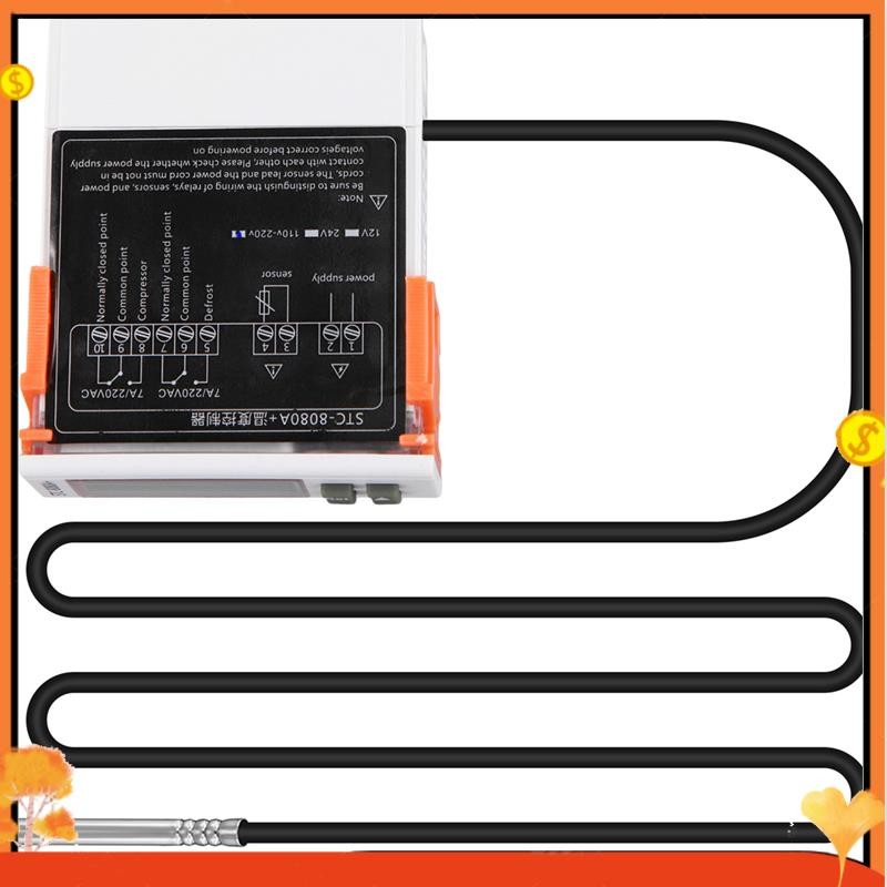 STC-8080A+ Digital Thermostat Temperature Controller Refrigerator ...