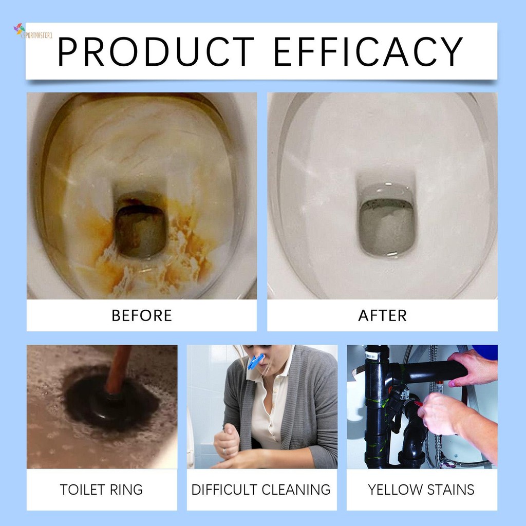 Splash Foam Toilet Cleaner Self Activating Toilet Clean Powder | Shopee ...